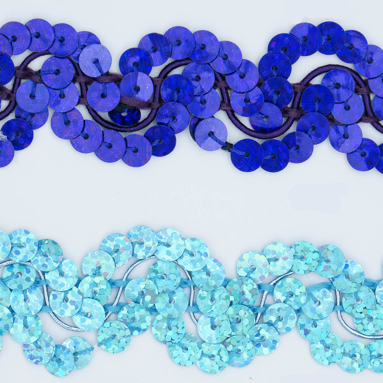 1 Inch Wide Sequin Trim Lace - Wholesale Trims