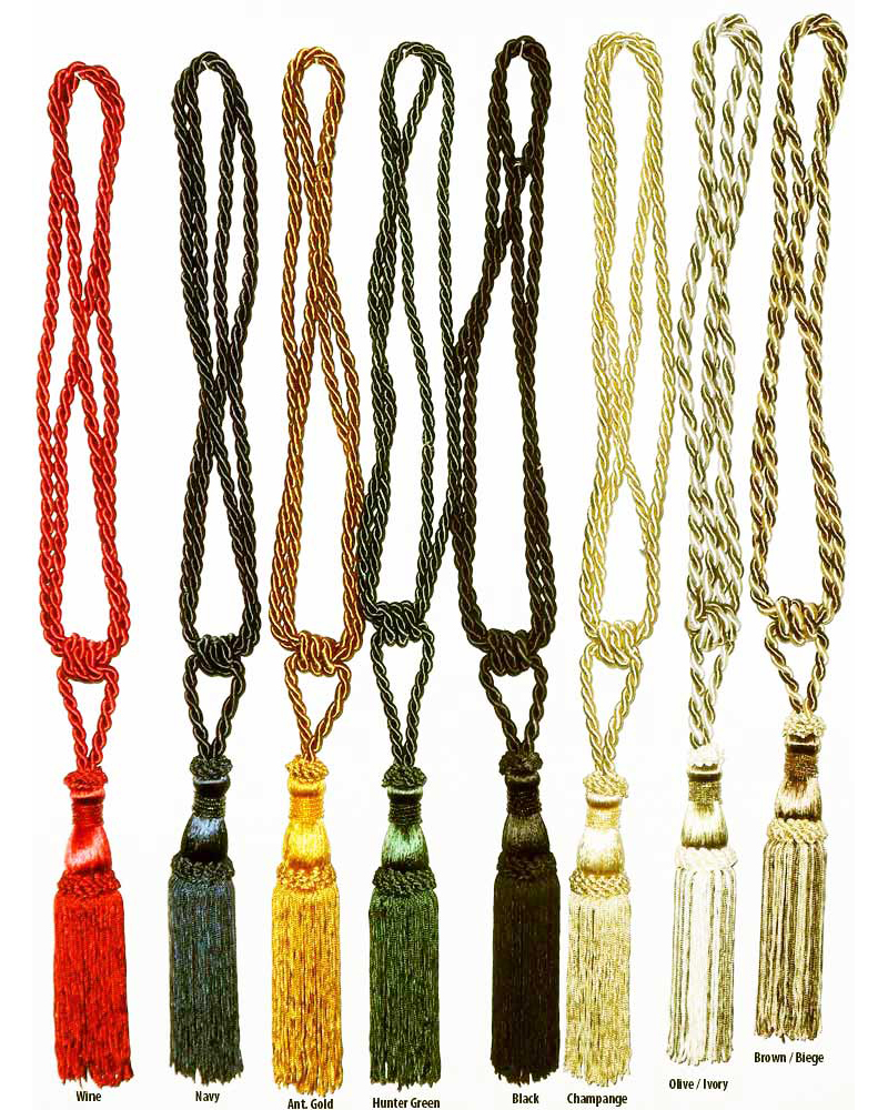 Elegant 9" Tassel with 36" Spread - Premium Curtain Tiebacks