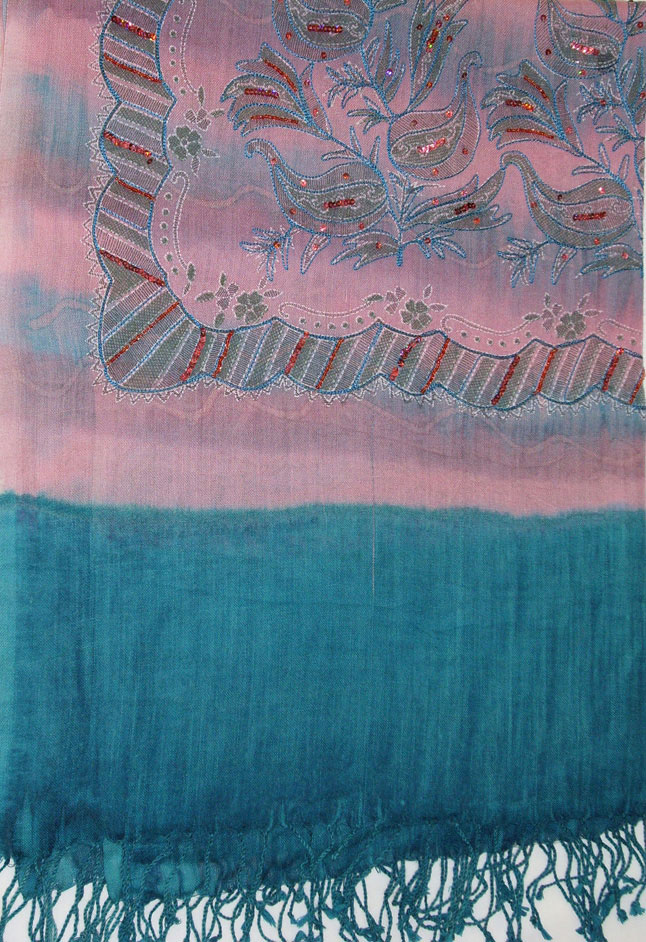 A & S Imports Inc.. Wool Tie and Dye Shawl