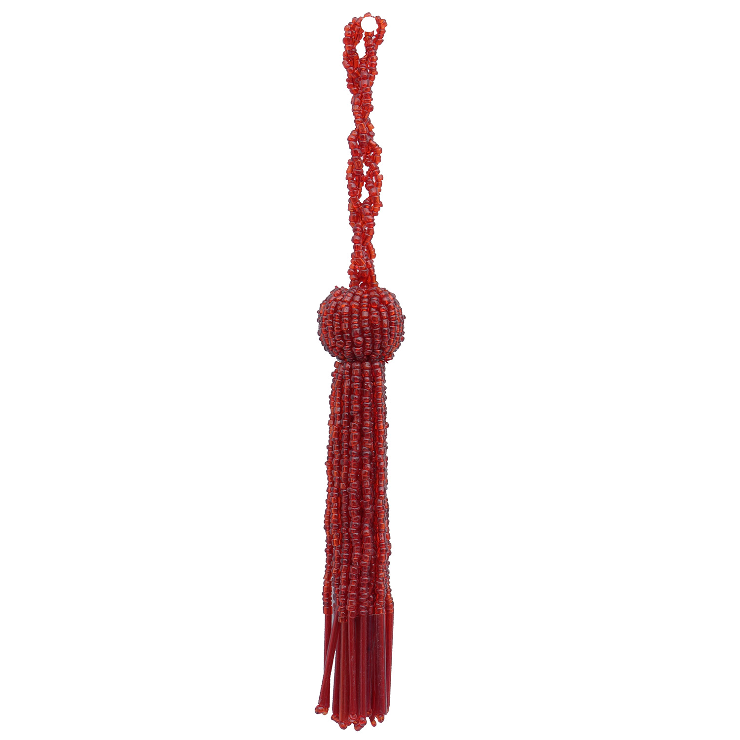 4-inch Beaded Tassel with Loop - Decorative Tassels | Wholesale Trims