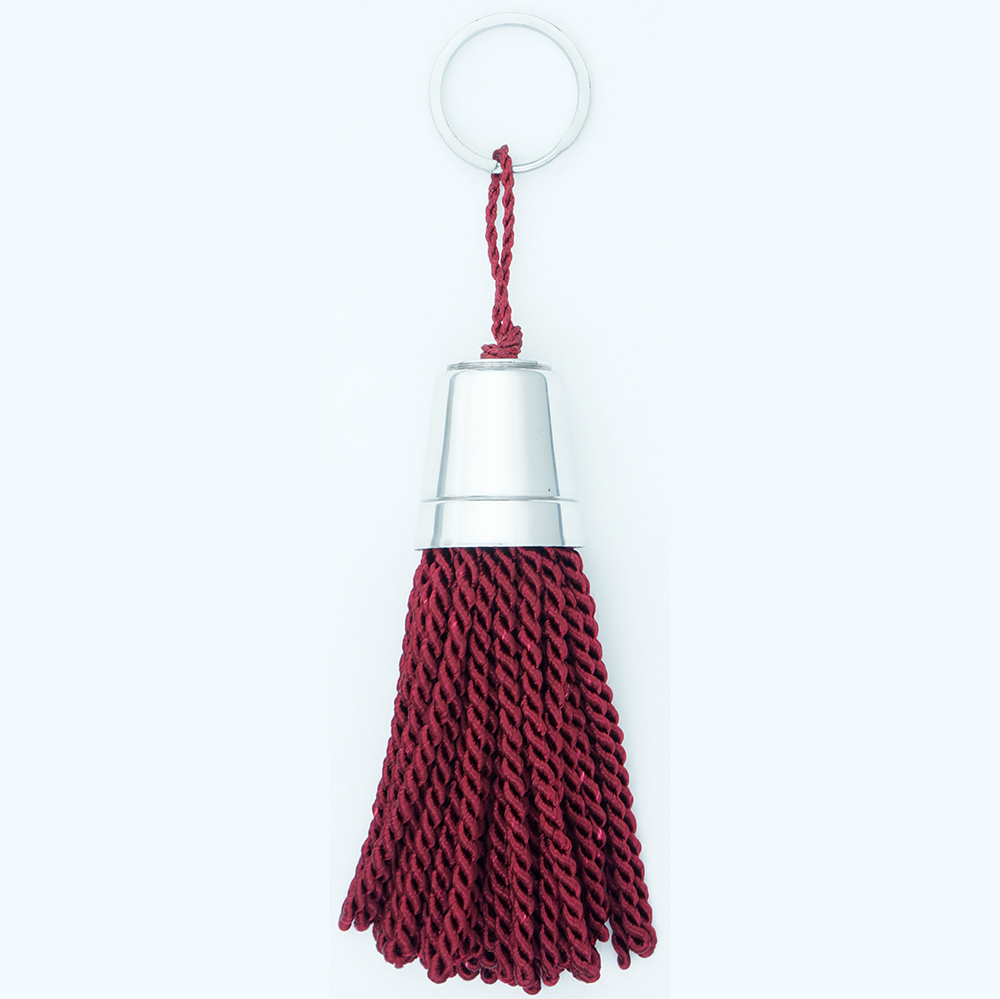 Metal Key Tassel with Bullion Fringe / 4-inch tassel, 1" Loop with 1 ...