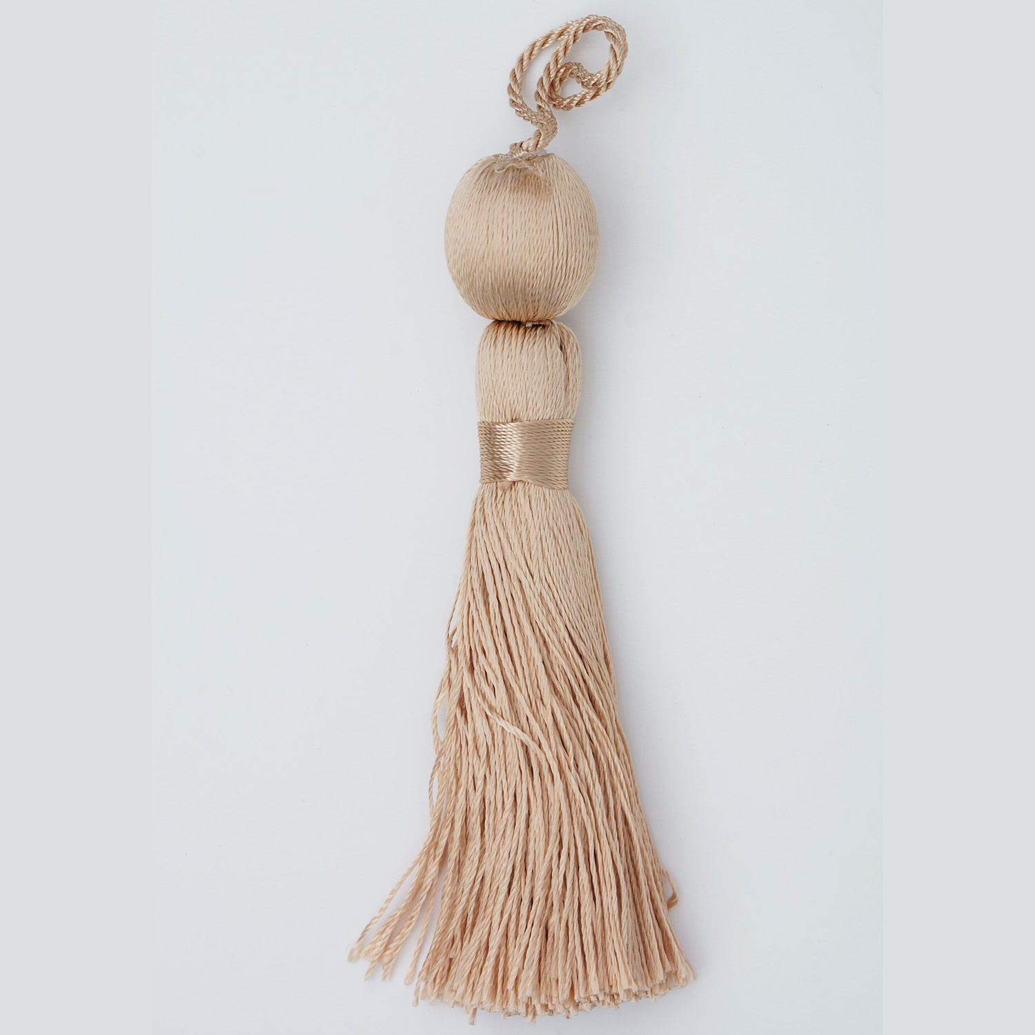 4" Ball Silk Tassel with 2" Loop - Wholesale Trims