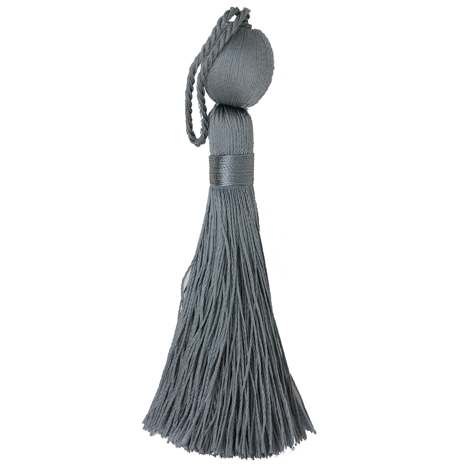 4" Ball Silk Tassel with 2" Loop - Wholesale Trims