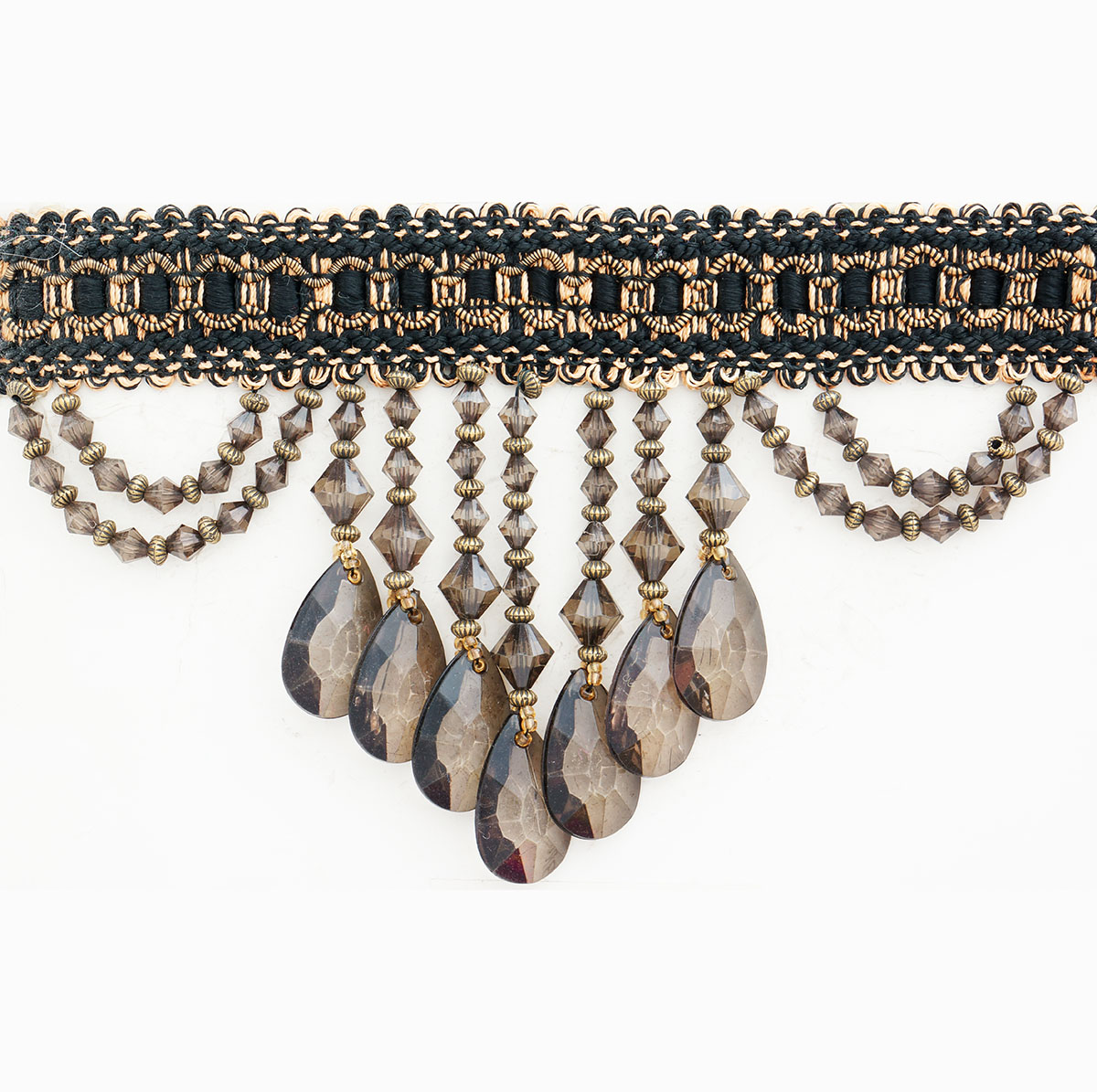 Gimp Beaded Fringe | Elegant Acrylic Beaded Trims